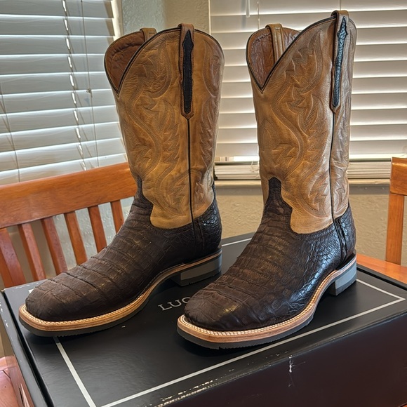 Lucchese | Shoes | Lucchese Rowdy Caiman Barn Boot | Poshmark